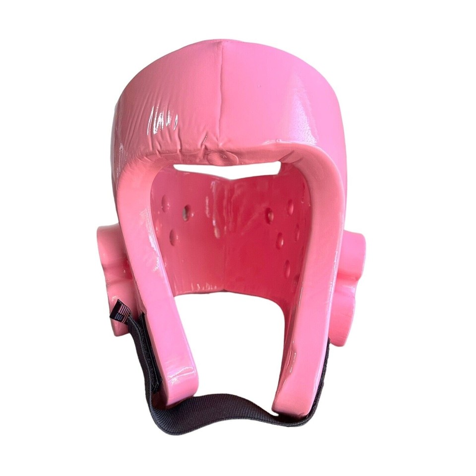 Martial Arts Taekwondo PINK Foam Large Karate Helmet Head Gear W/ Face ...