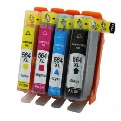 4x 564 XL 564XL Ink Cartridge for HP Deskjet 3070 3520 HP Officejet ...