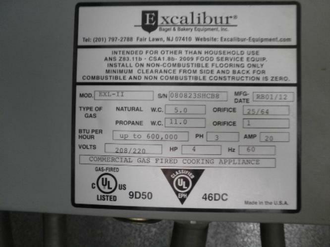 Used Excalibur Model EXL-II Double Rack Oven - 82701 | eBay