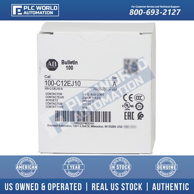 Allen Bradley 100-C12EJ10 Ser A IEC Contactor, 12A Brand New | eBay