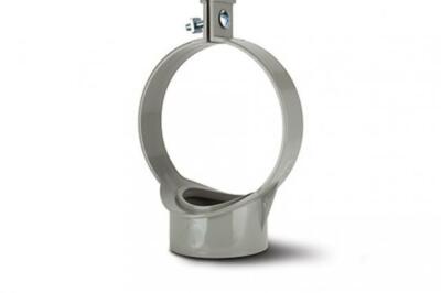 Polypipe 110mm Strap On Boss Clip Grey Open Back SG40G | eBay UK