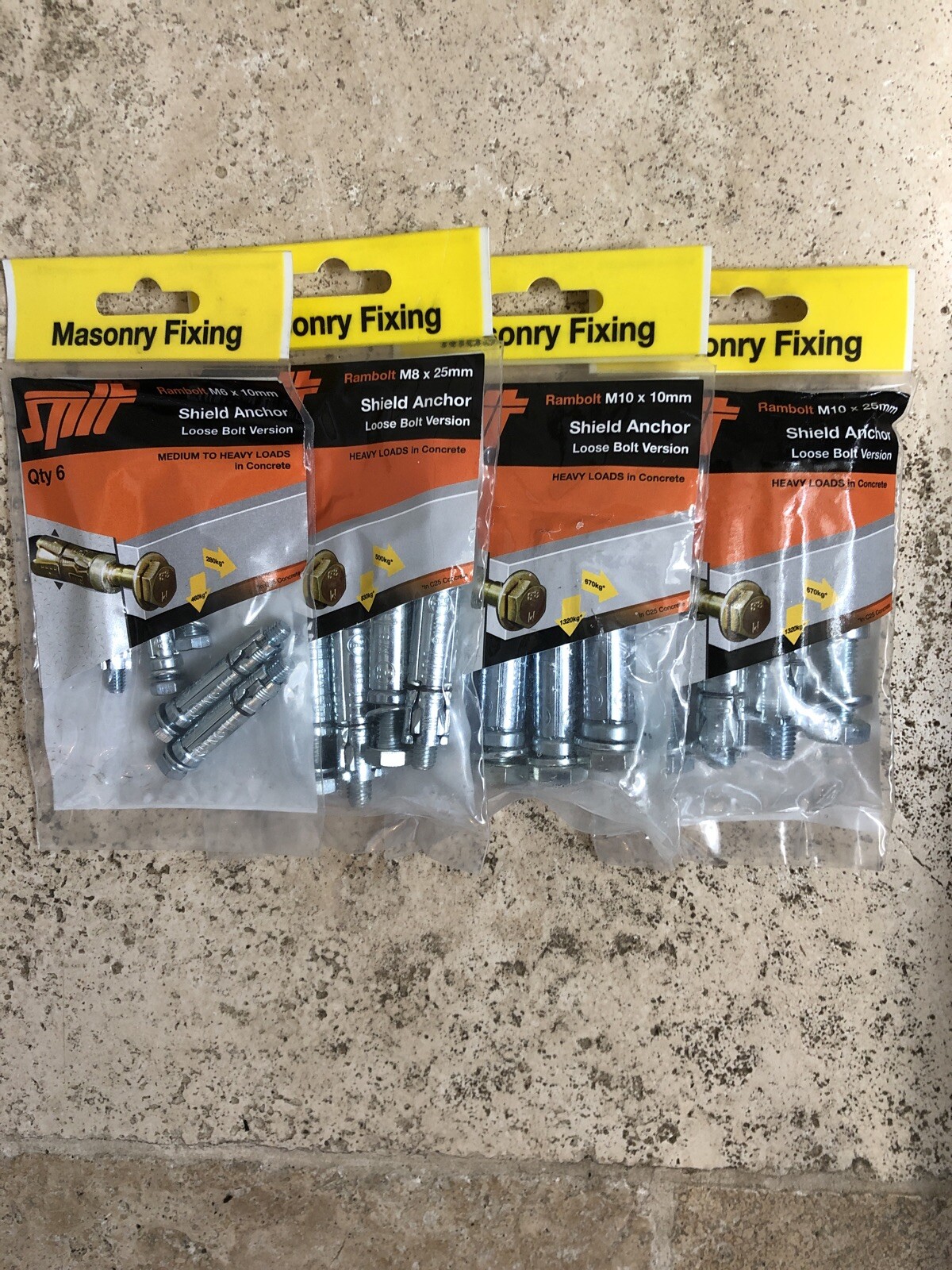 Spit Rambolt Shield Anchor Loose Bolt Version Various Packs. | eBay UK