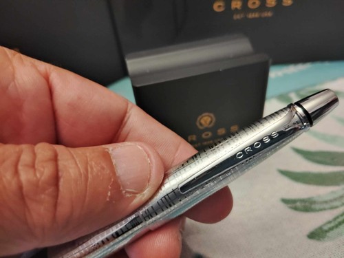 PROTOTYPE CROSS CLASSIC PLATINUM DECO AND CHROME BALLPOINT PEN $120 NEW ...