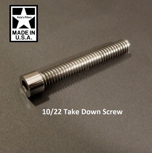 Ruger 10/22 LEFT LONG Stainless Steel Take Down Screw KIDD Volquartsen ...