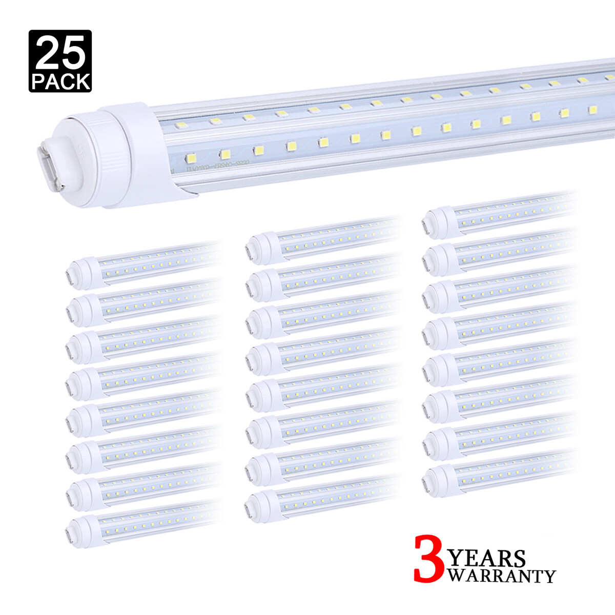 T8 8FT R17D HO 8 Foot Led Tube Light Bulbs 65W Rotatable 8' Led Shop ...