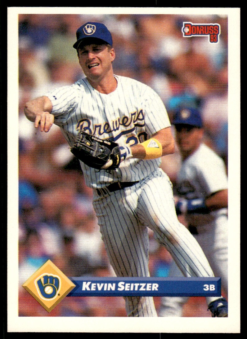 1993 Donruss Baseball Card Kevin Seitzer Milwaukee Brewers #603 | eBay