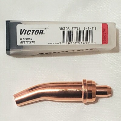 Victor 2-1-118 Acetylene Cutting Torch Tip Gouging Scarfing Fits CA2460 ...