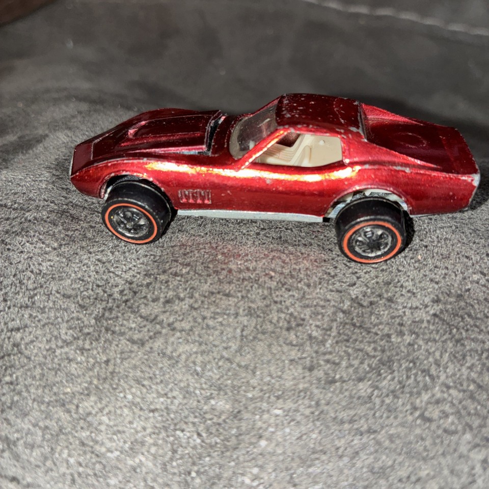 Vintage 1968 Hot Wheels Redlines Die Cast Scale Model Custom Corvette U ...