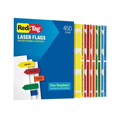 Redi-Tag Laser Flags, Customizable Adhesive Page Tabs, Printable with ...