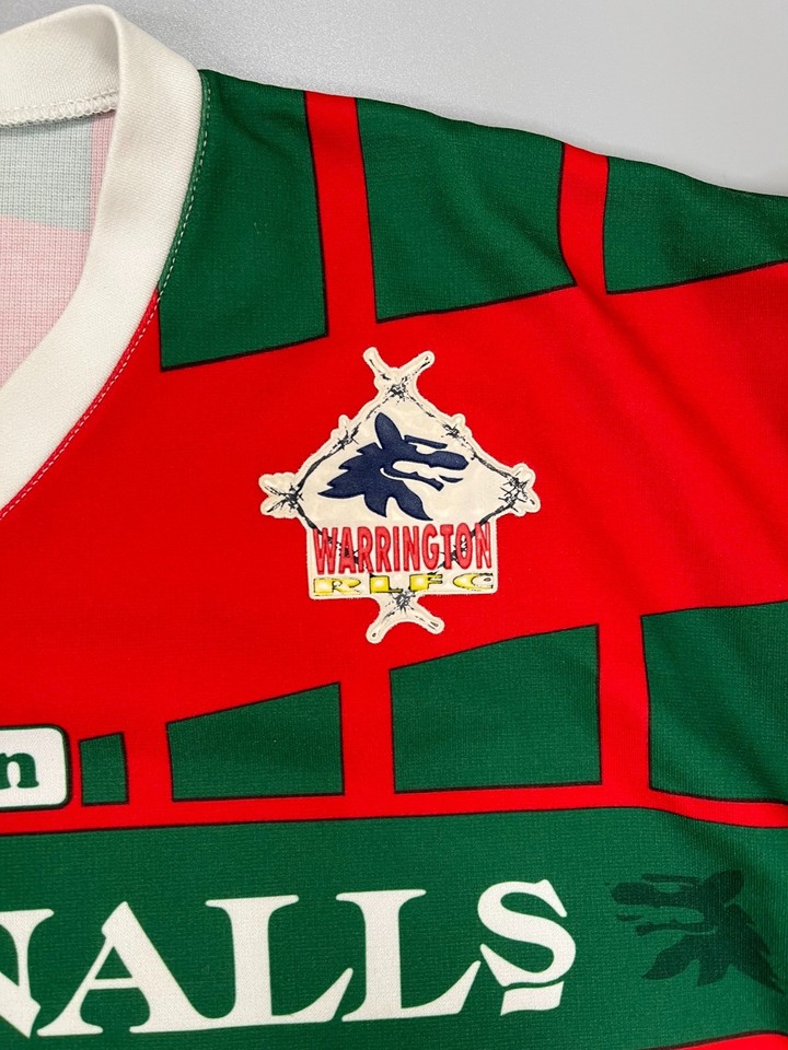 Warrington Wolves shirt jersey 1992-1993 Ellgren Size XL Extra Large ...