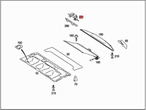 Genuine MERCEDES C216 W221 Cover child seat secur. 22186800399051 | eBay