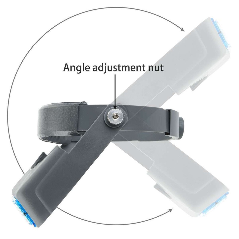 Head Headband Magnifier Reading Jewelry Visor Opitcal Glass Magnifier W ...