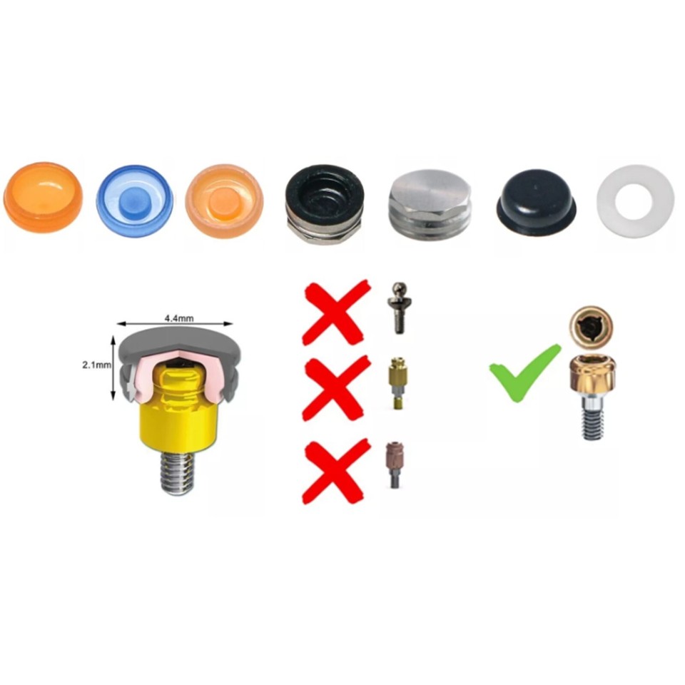 Locator Zimmer Tapered Screw-Vent Abutment Ø3.5/4.5mm Overdenture ...