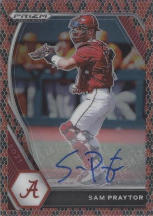 2021 Panini Prizm Draft Picks - Sam Praytor #PDP179 Snakeskin Prizm ...