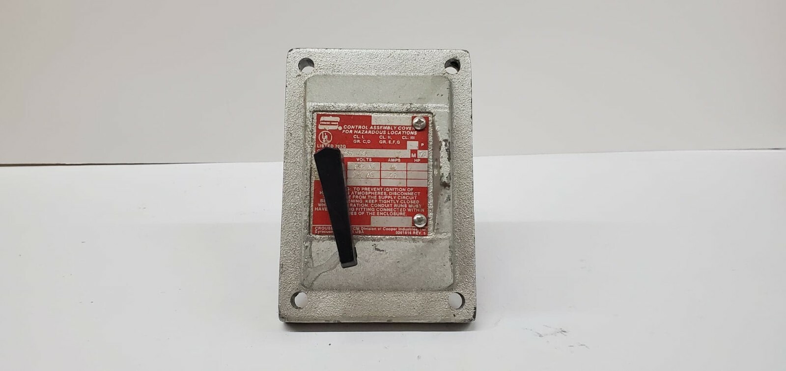 Crouse-Hinds DSD 936 Explosionproof 3 Way General Use Snap Switch | eBay