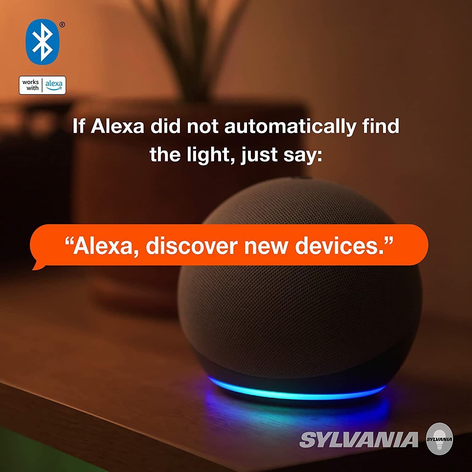 SYLVANIA Bluetooth Mesh LED Smart Light Bulb, One Touch Set Up, BR30 ...