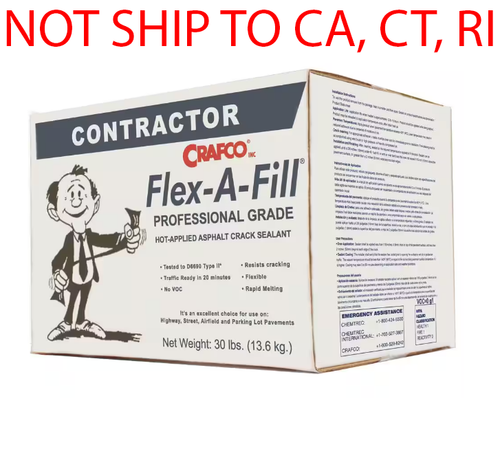 Crafco Flex-A-Fill 30 lb. Box Black Pavement Crack Repair Sealant | eBay