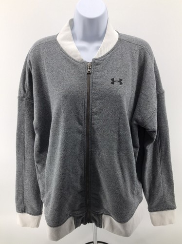 Under Armour Threadborne Womens Full Zip Track Jacket Sweatshirt Size ...