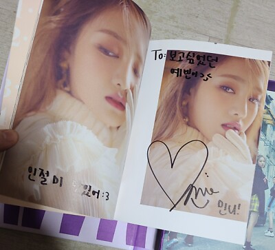 (G)I-DLE [I AM] Minnie debut signing event + handwritten message KPOP ...