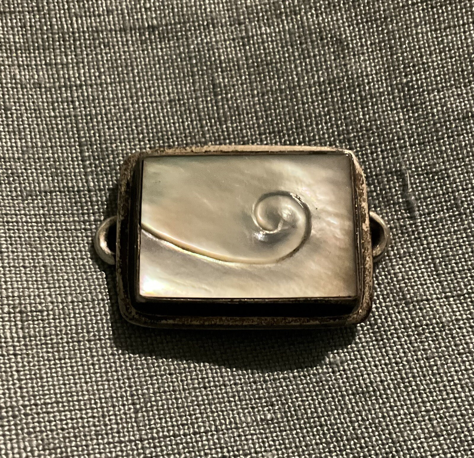 Signed Tabra Connector Charm Mother Of Pearl Sliver c… - Gem