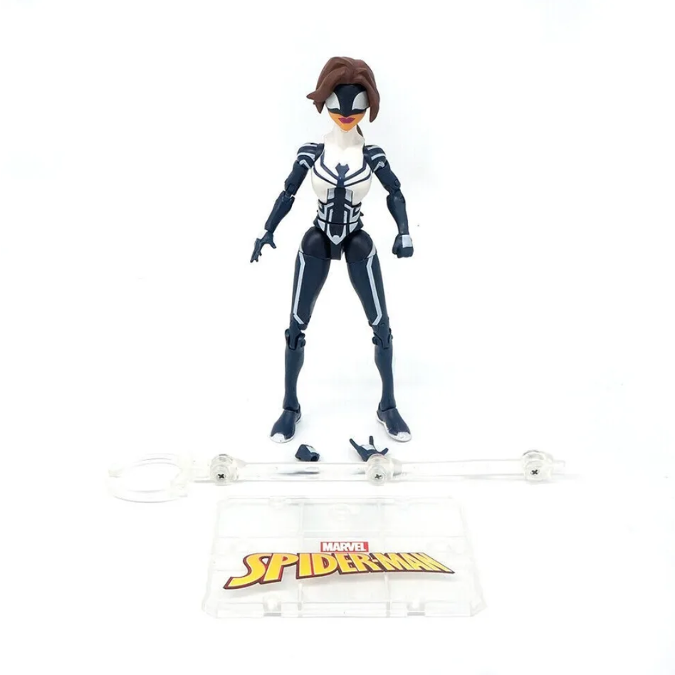 7" Marvel Spider-Man Black Venom Symbiont Action Figure PVC Toy and ...