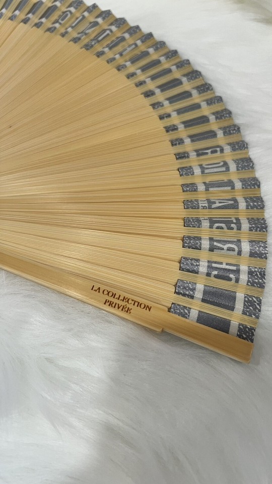 Christian Dior DIORIVIERA Folding Fan Black Novelty Brand New Sealed ...