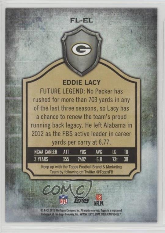 2013 Topps Future Legends Eddie Lacy #FL-EL Rookie RC | eBay