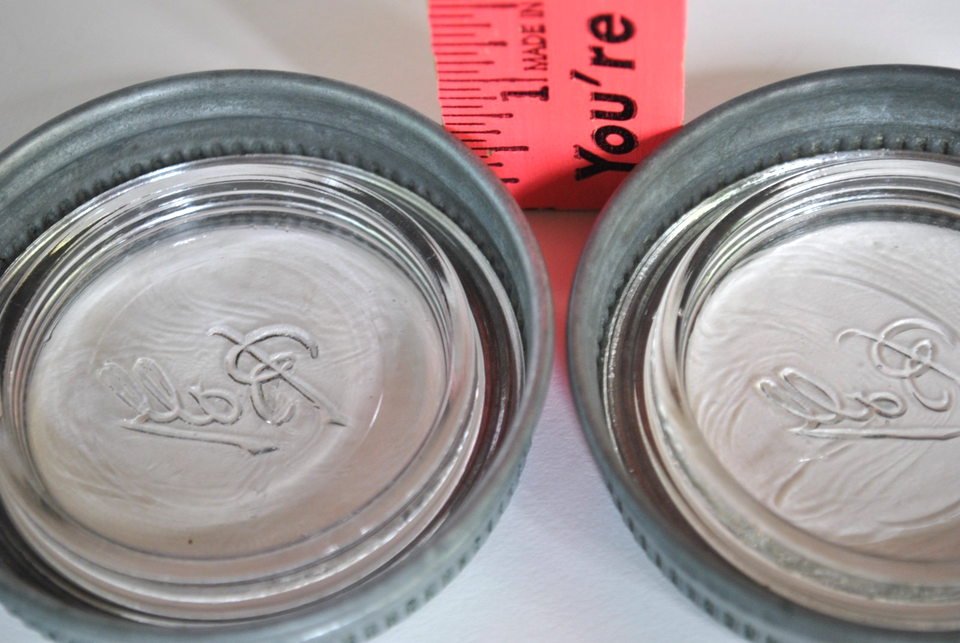 *1* Vtg BALL INSERT LID and ZINC BAND REGULAR~MOUTH MASON CANNING JAR ...