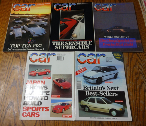 Car Magazine Lot of 5 European & Asian Import Sports Cars 1987 | eBay