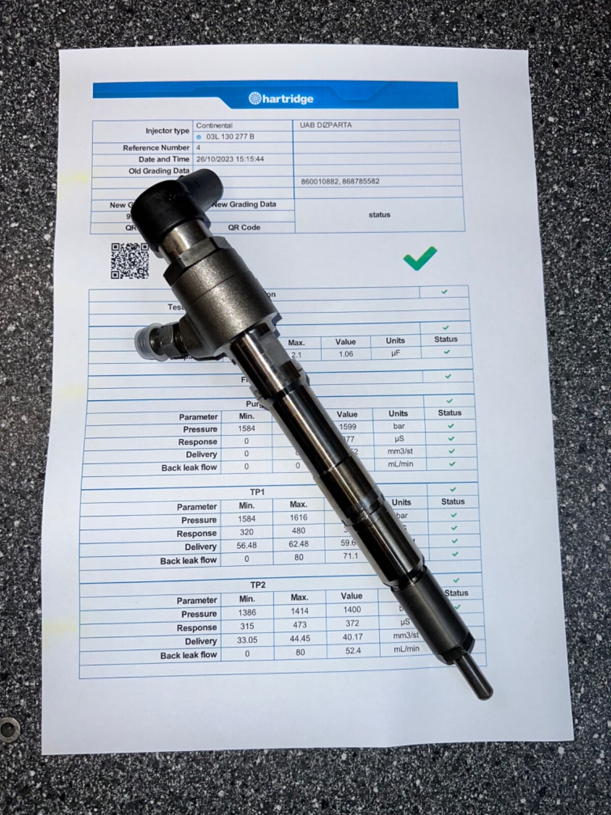 Siemens 03L130277B 1.6 TDI Diesel Injector | Compra online en eBay