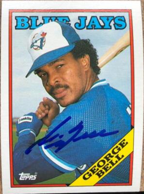 George Bell Autographed 1988 Topps #590 | eBay
