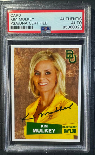 KIM MULKEY auto PSA DNA Signed Trading Card LSU Head Coach UNIQUE ...