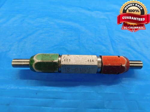 .4030 & .4140 PIN PLUG GAGE GO NO GO .4063 -.0033 13/32 10.236 mm .403 ...