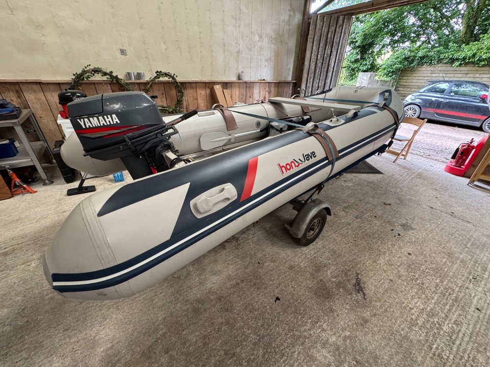 Honwave T40 rib sib with Yamaha 25hp 2 stroke outboard engine | eBay UK