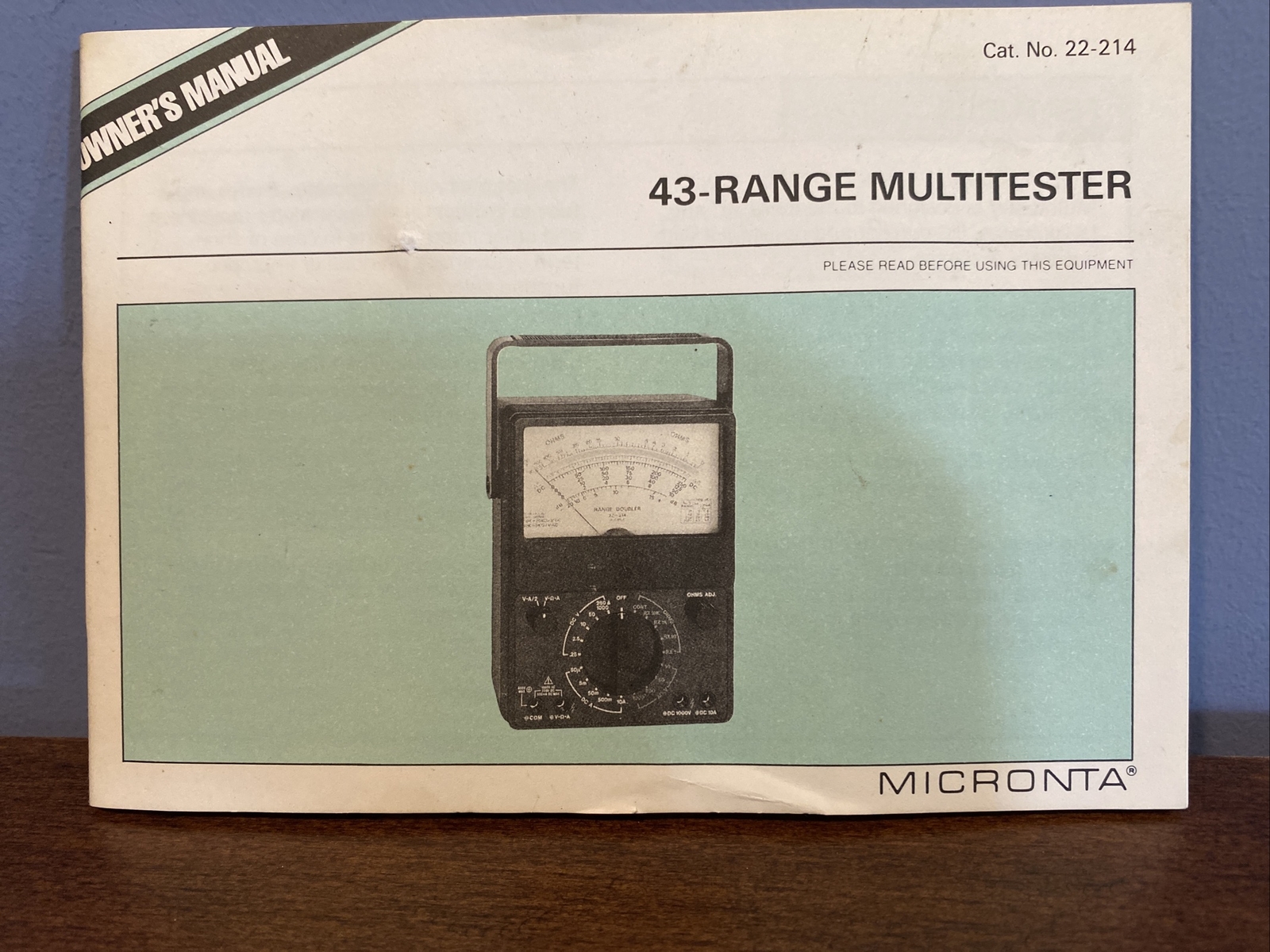 Micronta Multitester Multimeter 43 Range Volts Amps Doubler 22-214 W ...