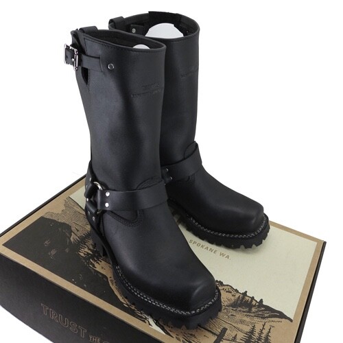 NWB White's US Men's 7EE/25cm Freedom Motorcycle Boots Black USA Made ...