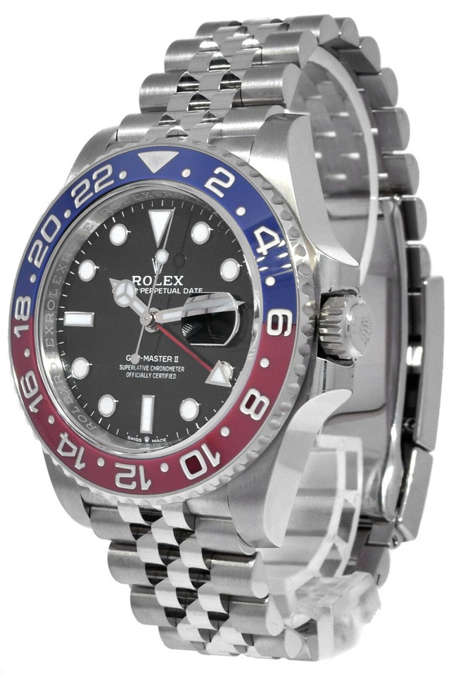 NEW Rolex GMT-Master II Steel & Ceramic "Pepsi" Jubilee Watch B/P '23 ...