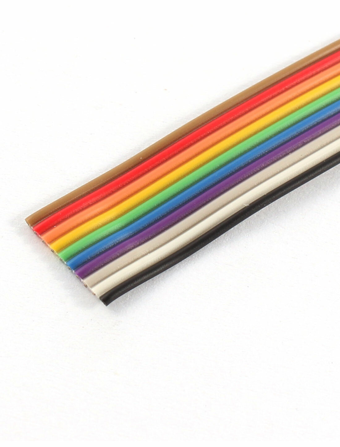 6M 10 Way 10 Pin Rainbow Color Flat Ribbon Cable IDC Wire 1.27mm DIY ...