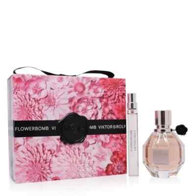 Flowerbomb by Viktor & Rolf 2PC Travel Set - 1.7oz EDP Spray & 0.34oz ...