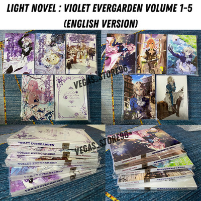 Violet Evergarden Light Novel English Volume 1-5 Complete Set NEW + DHL ...