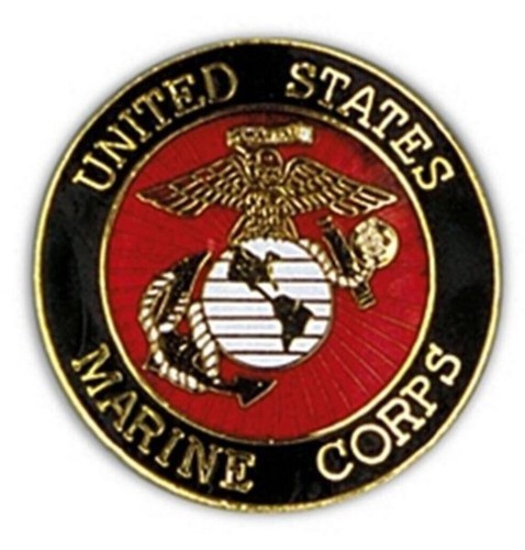 US Marine Corps Large Pin Small Mini Lapel ROUND Pin Badge 3/4 inch | eBay