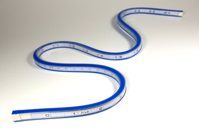 FLEXI FLEXIBLE FRENCH CURVE DRAFTING DRAWING TECHNICAL RULER 60cm 24 ...