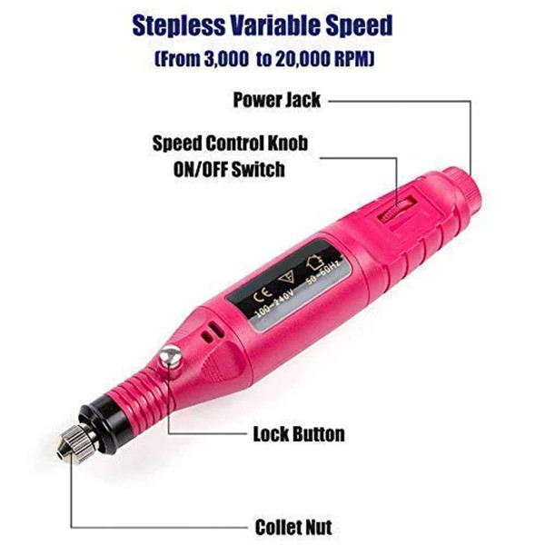 Electric Mini Engraver Pen DIY Engraving Tool Kit 30 Bits for Metal ...