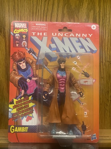 Hasbro Marvel Legends: The Uncanny X-Men Gambit Figure Retro Card ...