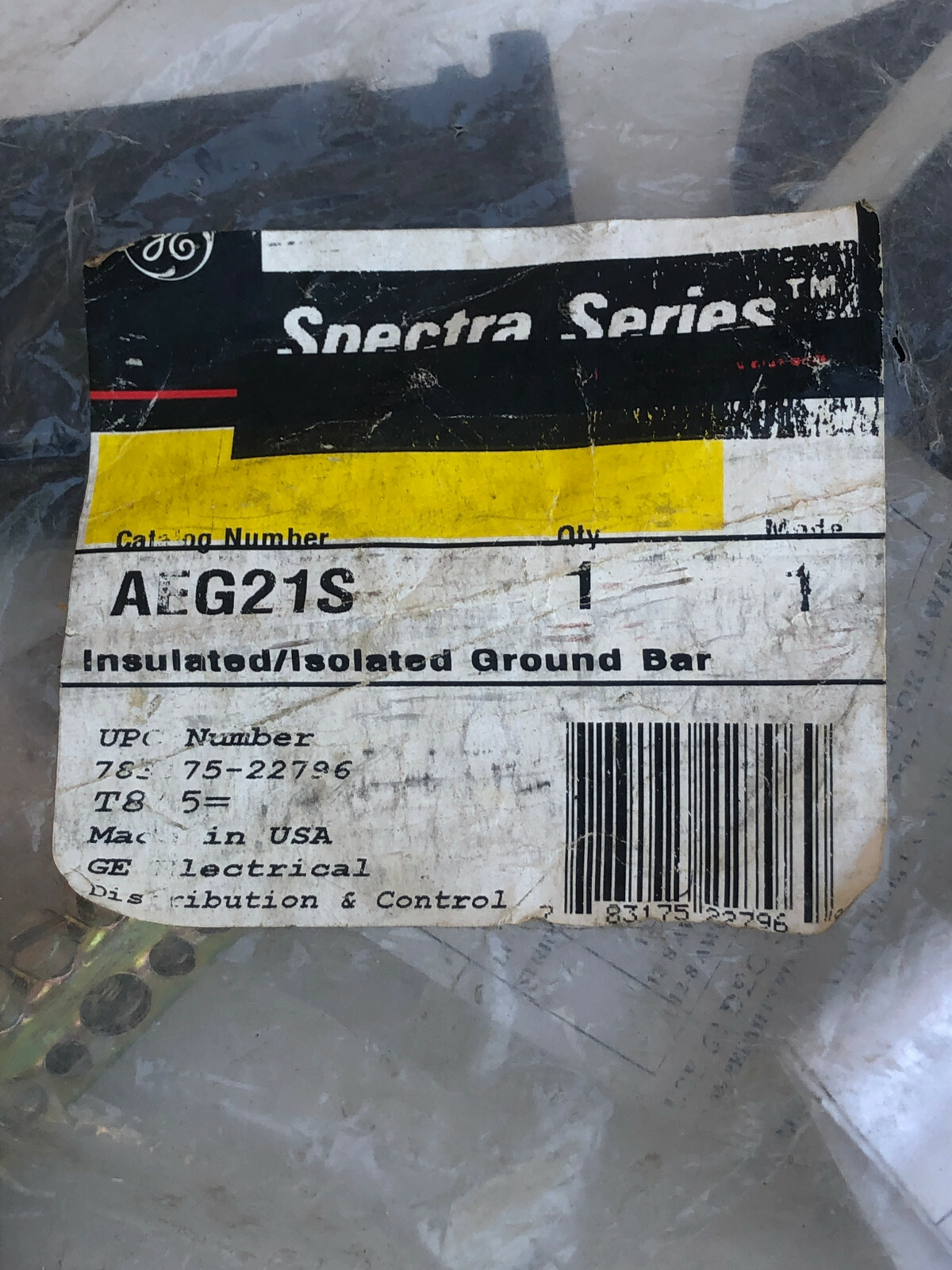 GE AEG21S Insulated/Isolated Ground Bar Kit | eBay