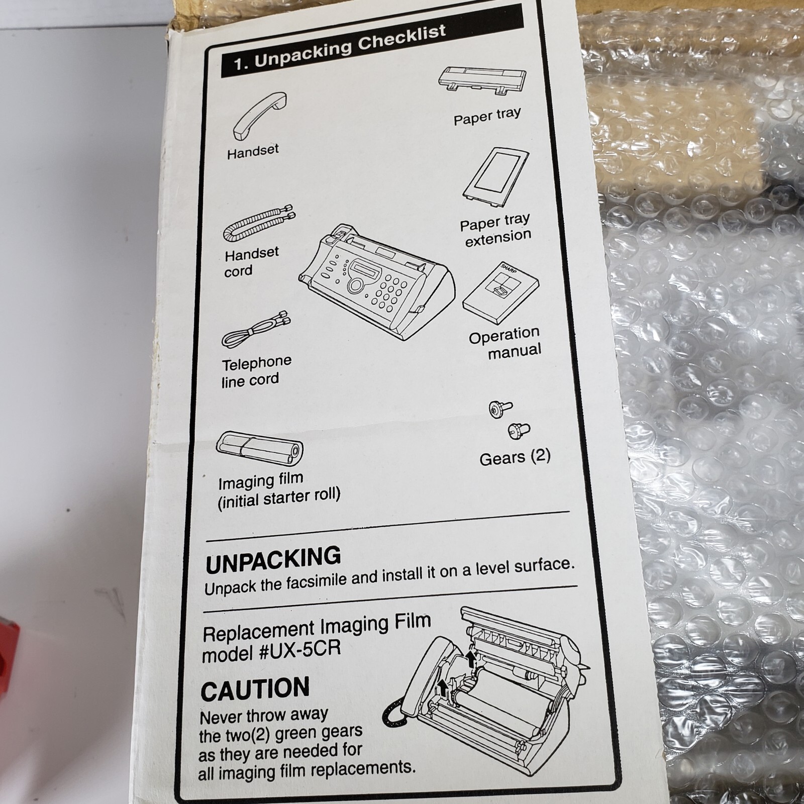 Sharp UX-P115 Plain Paper Thermal transfer Fax for sale online | eBay
