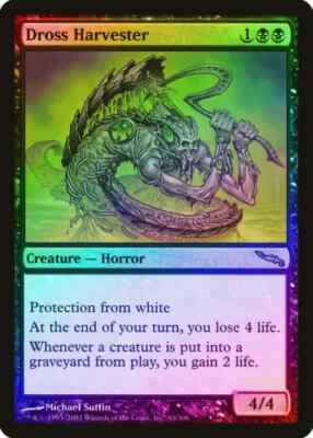 Magic the Gathering DROSS HARVESTER #63/306 Mirrodin Rare Black Foil ...