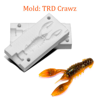 Mold TRD Crawz Craw Soft Plastic Fishing Lure Bait Making 2.5" | eBay