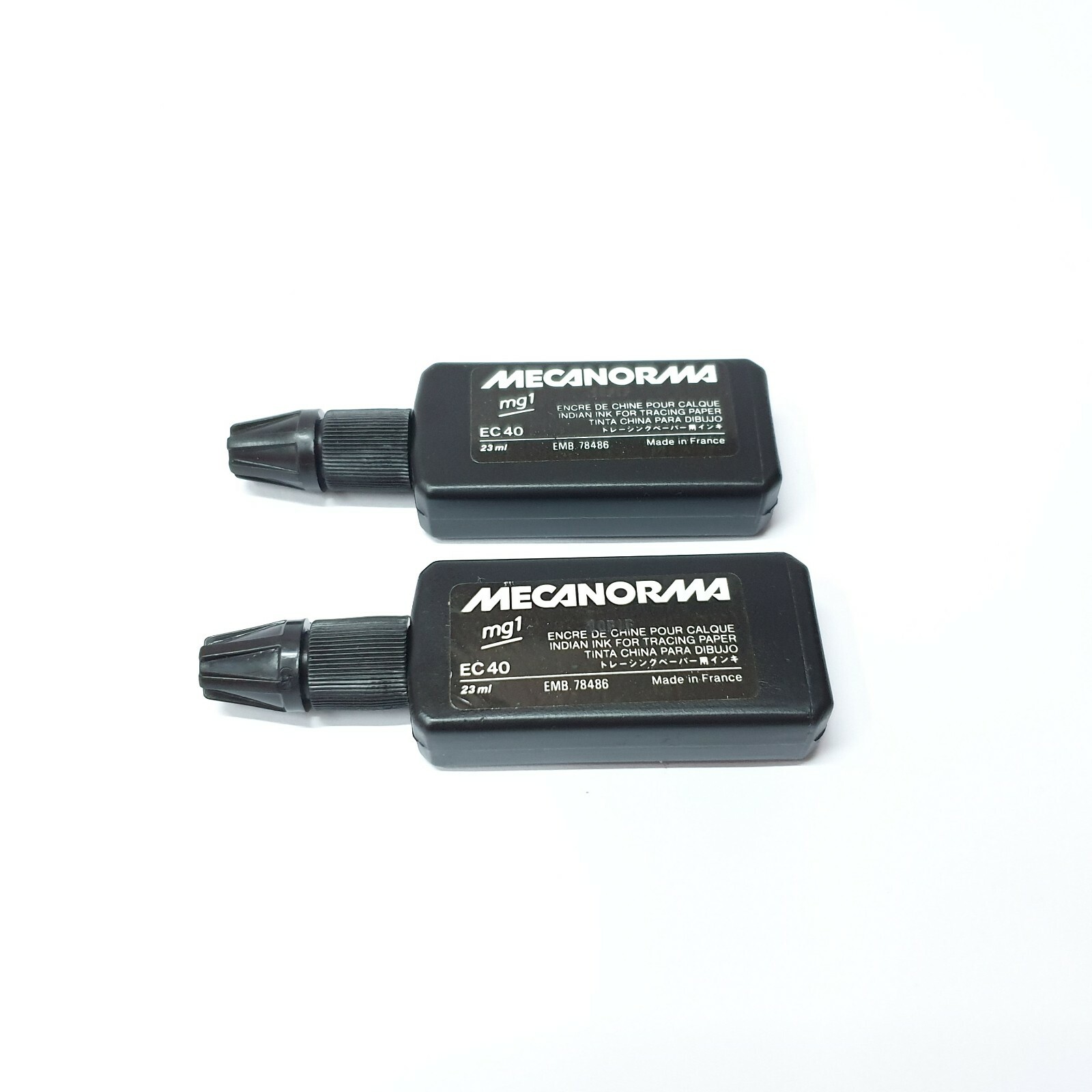 2 x 23 ml Technical Pen Ink black - Mecanorma MG1 Indian Ink for ...