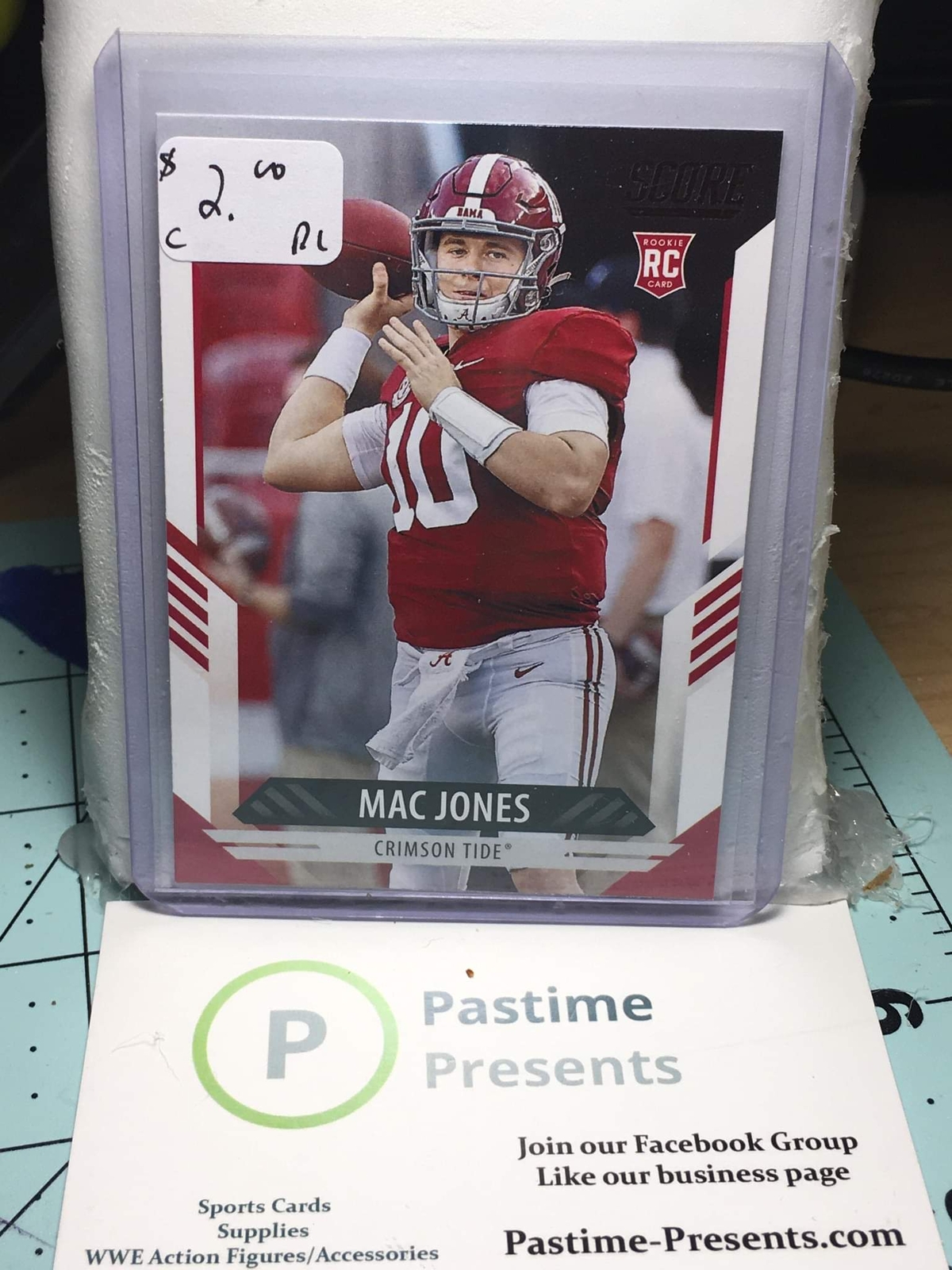 2021 Score #306 Mac Jones RC Alabama (C) | eBay